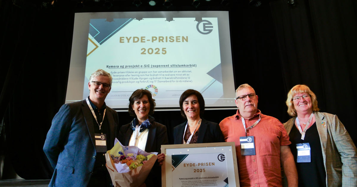 Fikk årets Eyde-pris